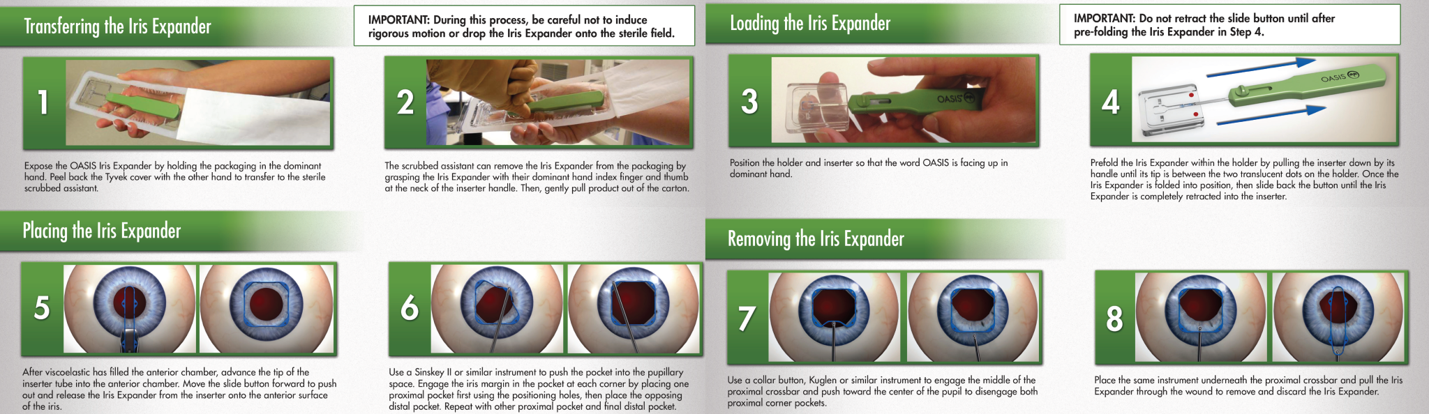Iris Expander Page – OASIS® Medical